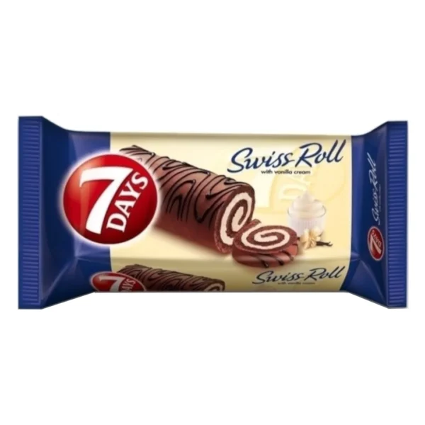 7 Days Swiss Roll Vanilla 200g – LINKS WHOLESALE LTD