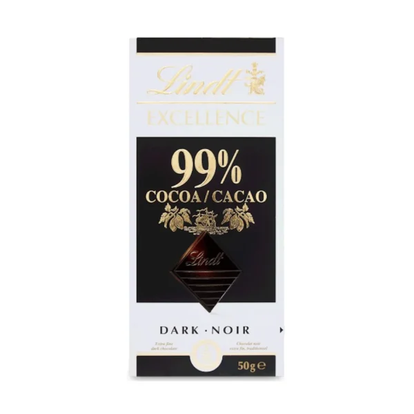 Lindt Excellence Chocolate 99% Cocoa 50g – LINKS WHOLESALE LTD